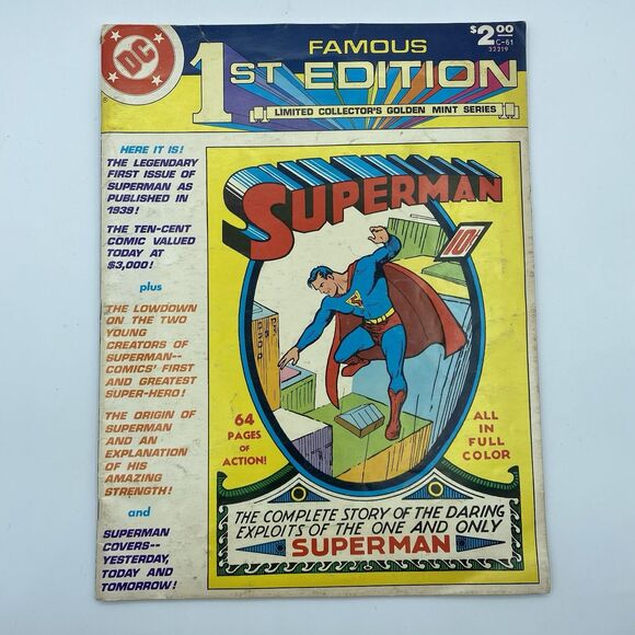 DC Comics | Art | Vintage 979 Dc Famous 1st Edition Superman Treasury ...